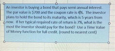Solved Please Show Me How To Do This In Excel With The