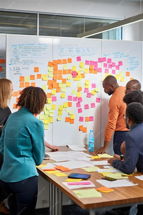 Collaborative Team Engaged In Agile Development Sprints Backlogs And Iterative Processes