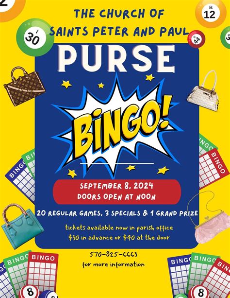 Designer Purse Bingo 13 Hudson Rd Plains Pa Wyoming 8 September