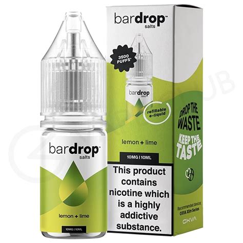 Lemon Lime Nic Salt E Liquid By Bar Drop Salts 4 For £10