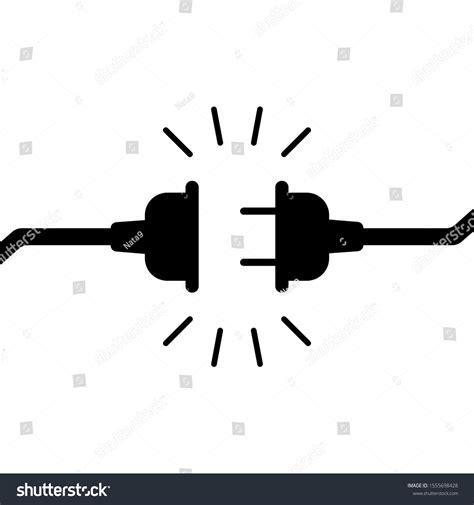 Socket Plug Isolated Icon Connection Plug Stock Vector Royalty Free 1555698428 Shutterstock