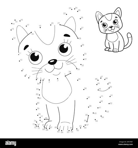 Connect The Dots Black Cat Animals Cat Dot To Dots Fo