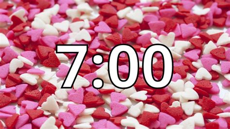 7 Minutes Timer With Music Valentines Day Timer Youtube