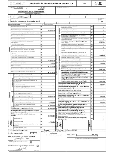 Declaracion Iva Pdf Business Mercado Economía