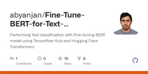 github abyanjan fine tune bert for text classification performing