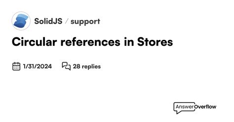 circular references in stores solidjs