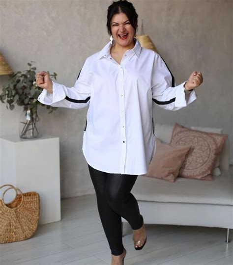 Рубашка женская Стильная Тенденции моды Тенденции Одежда для полных Блузки