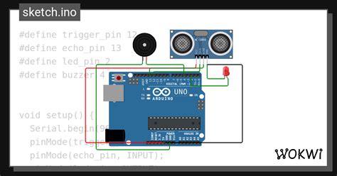 Parking Sensor Wokwi Esp32 Stm32 Arduino Simulator