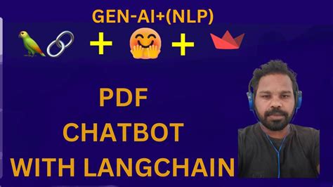 Build A Pdf Conversational Ai Chatbot With Langchain Vector Db And Llama Model In Streamlit Youtube
