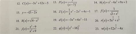 Solved Sketch The Following Functions Using The Techniques