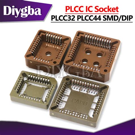 5pcs Plcc Ic Socket Smd Dip 32pin 44pin Plcc Socket Adapter Plcc32