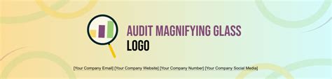 Free Audit Magnifying Glass Header Template To Edit Online