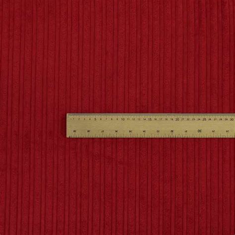 York High Low Corduroy Fabric In Red Colour Curtains Yorkshire