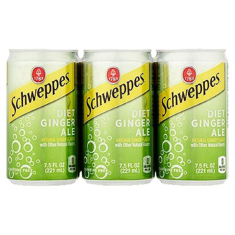 Schweppes Diet Ginger Ale 75 Fl Oz 6 Count Shoprite