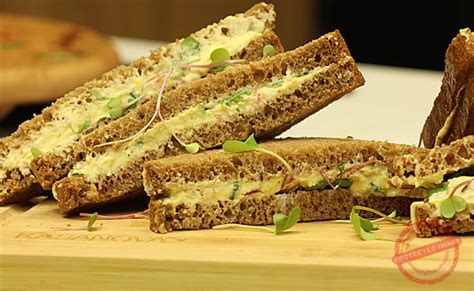 Egg Mayonnaise And Cress Brown Bread Sandwiches Aceline