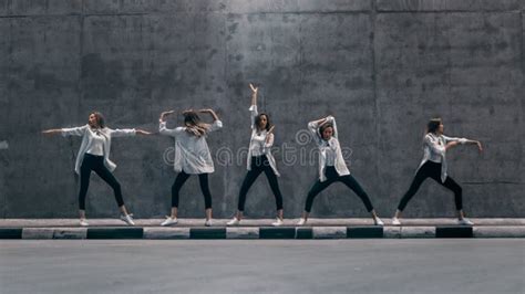 Multiple Exposure Shot Of A Cool Cloned Young Blond Woman With Long