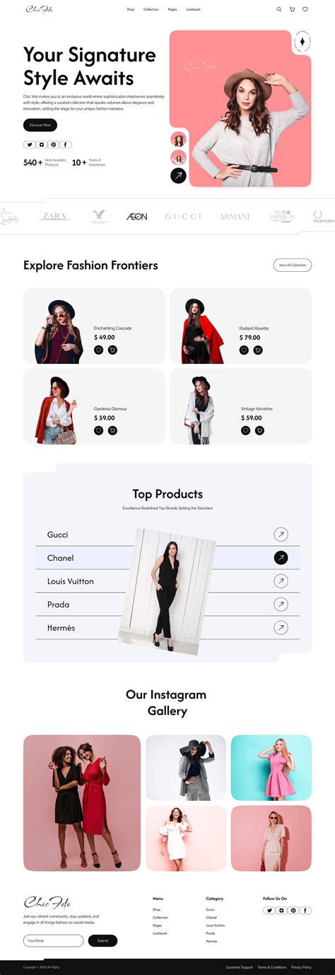 ecommerce website template design behance