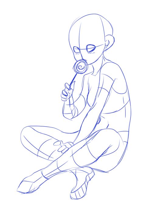 Cross Legged Sitting Pose Anime Poses Reference Art Reference Poses