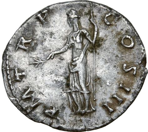 Denarius Hadrian P M Tr P Cos Iii Pax Roman Empire 27 Bc 395