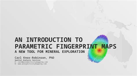 Pptx An Introduction To Parametric Fingerprint Maps Dokumentips
