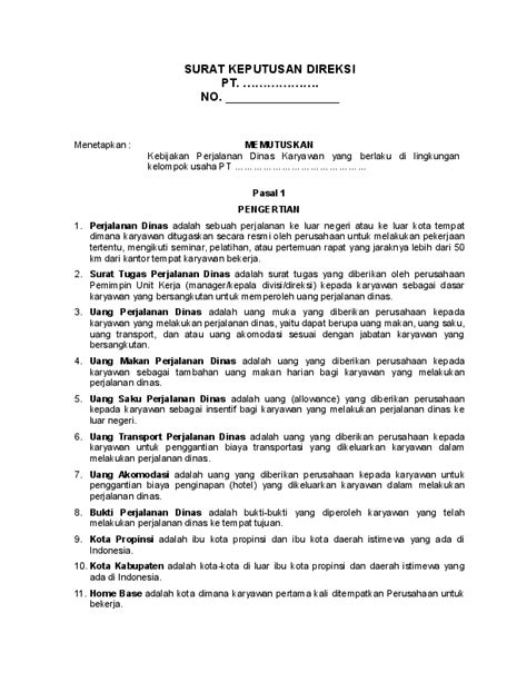 Detail Contoh Surat Keputusan Direksi Perusahaan Koleksi Nomer 19