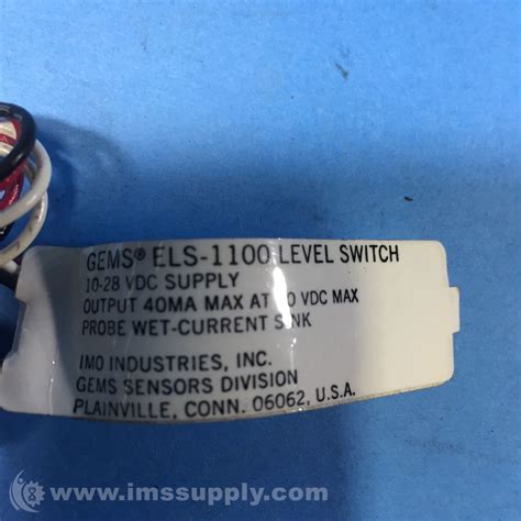 GEMS Sensors ELS Level Switch VDC IMS Supply