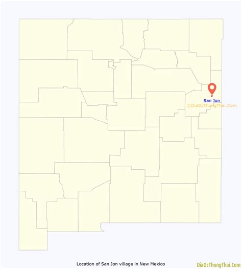 Map Of San Jon Village Thong Thai Real