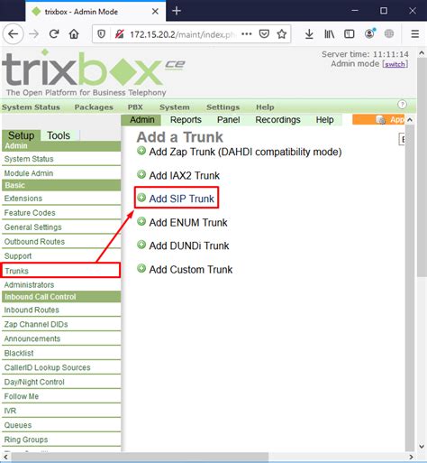 Konfigurasi VOIP 2 Server Dengan TrixBox DS Network