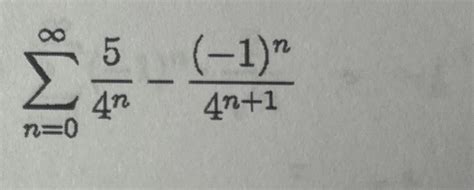 Solved Find The Sum Of The Given Series Or Show It Chegg Com