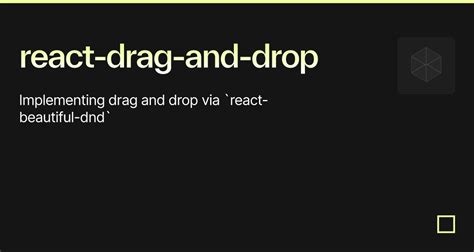 React Drag And Drop Codesandbox