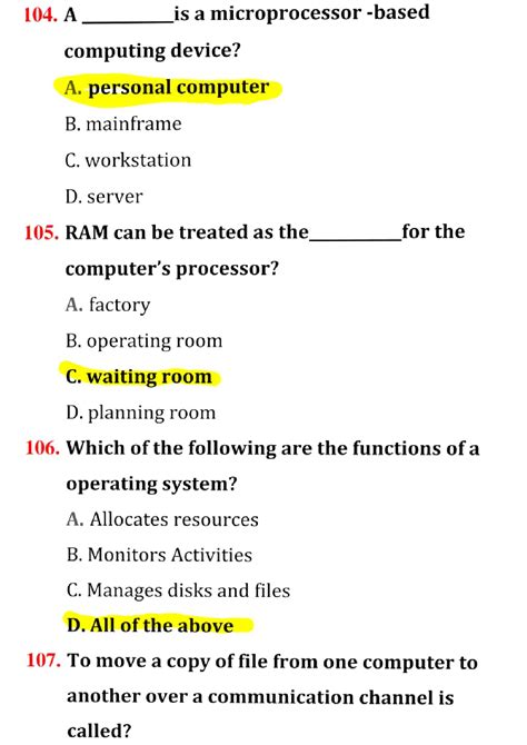SOLUTION Computer Important Mcqs Pdf Computer Technology Mcqs Studypool