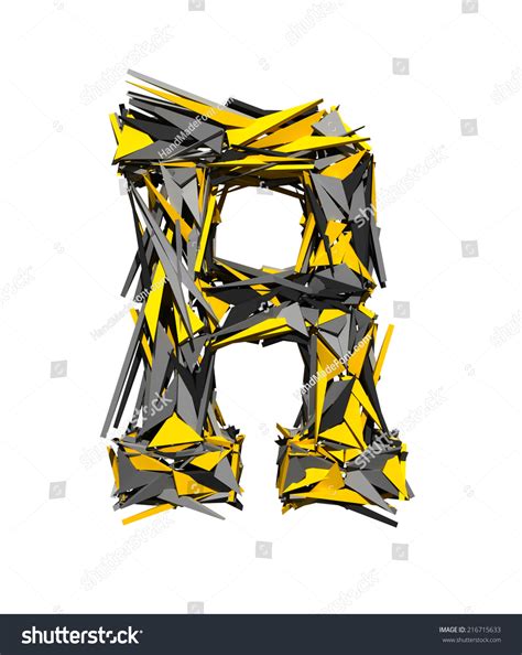 Letter R Robot Transformer Font Isolated 스톡 일러스트 216715633 Shutterstock