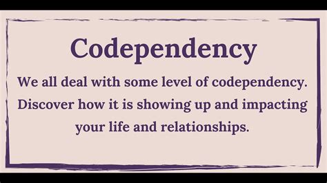 Intro To Codependency Youtube