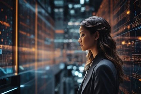 Premium Ai Image Data Visualization Complex Information Network