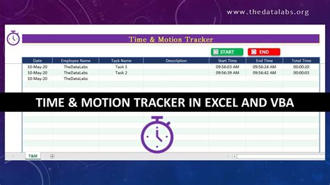 Time And Motion Study Template Excel
