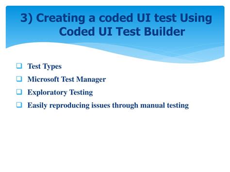 ppt automating coded ui testing using microsoft testing tools in