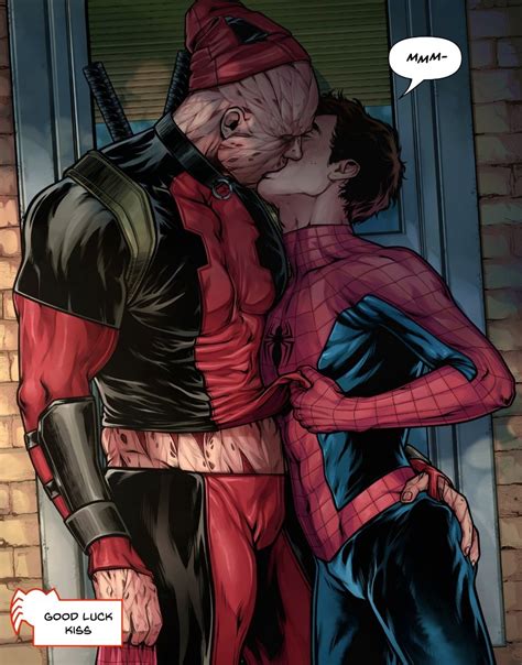 Deadpool Spider Man And Peter Parker Marvel And 2 More Drawn By Aya