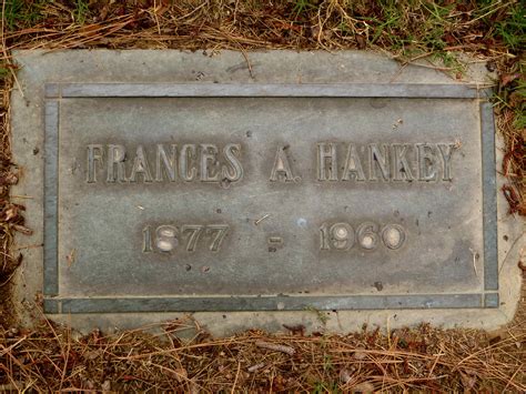 Frances Ann Winters Hankey 1877 1960 Mémorial Find A Grave