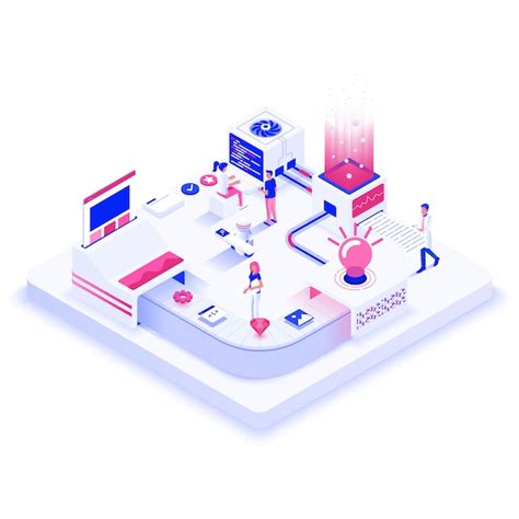Premium Vector Flat Color Modern Isometric Illustration Design