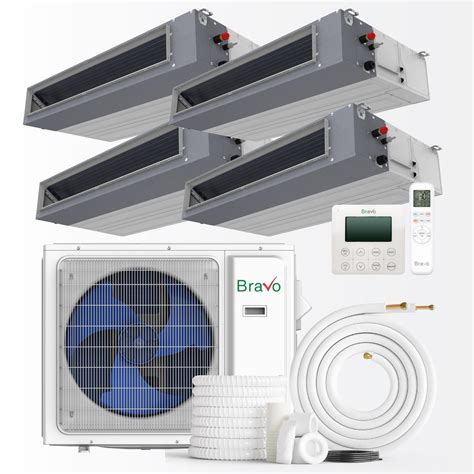 Bravo Milano Series 4 Zone Ducted Mini Split Ac And Heat Pump 42000 Bt