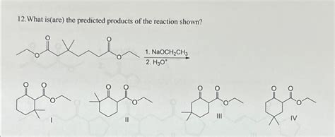 Solved What Is Are The Predicted Products Of The Reaction Chegg Com
