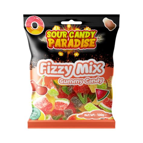 Candy Paradise Sour Fizzy Gummies Mix 100g Kkb Sweets And More