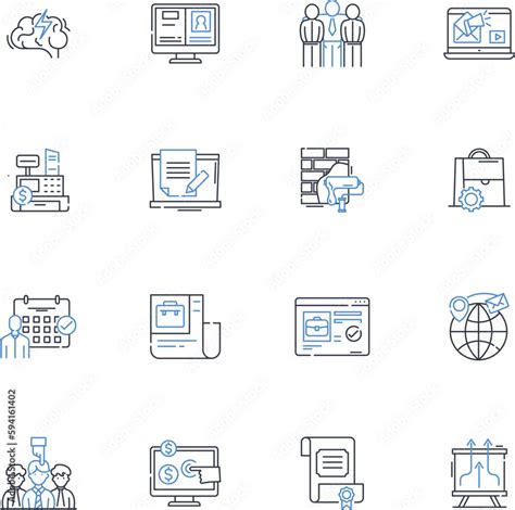 Recognition Line Icons Collection Appreciation Acknowledgment Praise Admiration Validation