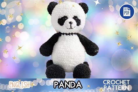 Crochet Panda Bear Toy Pattern Pdf Graphic By Ольга Лабутина · Creative Fabrica