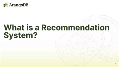 Machine Learning Graph Databases For Better Recommendations Ppt