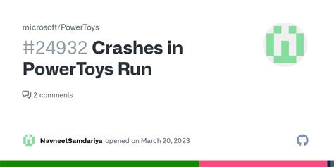 Crashes In Powertoys Run · Issue 24932 · Microsoft Powertoys · Github