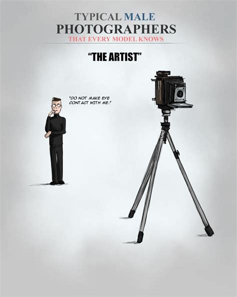 Artist Illustrates Stereotypical Male And Female Photographers And