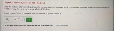 Solved Chapter Section Exercise MathPad State Chegg