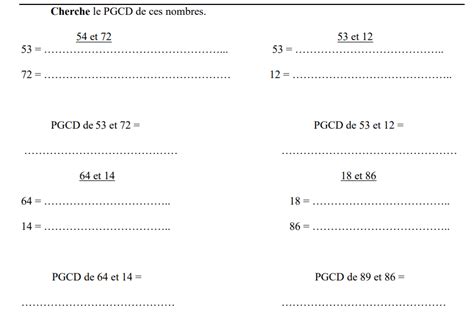 Calcul Pgcd En Ligne Calculatrice Plus Grand Commun Diviseur