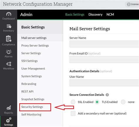 Enabling From 123181 V12 Network Configuration Manager Help